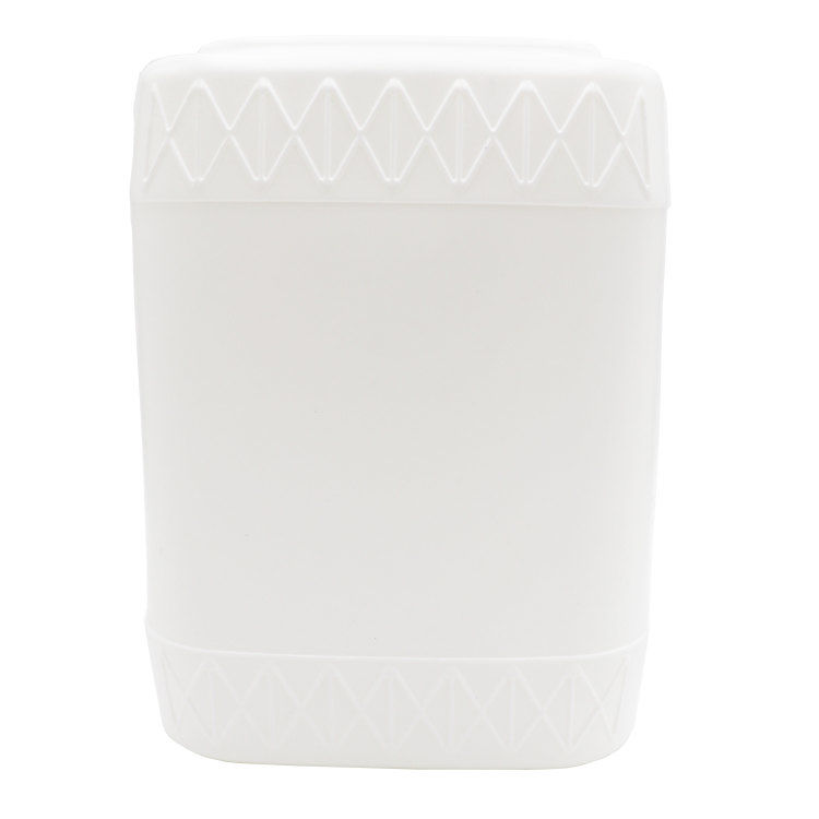 5 Gallon (20 Liter) White HDPE Plastic Square Tight Head Pail, 70 mm, 6 ...