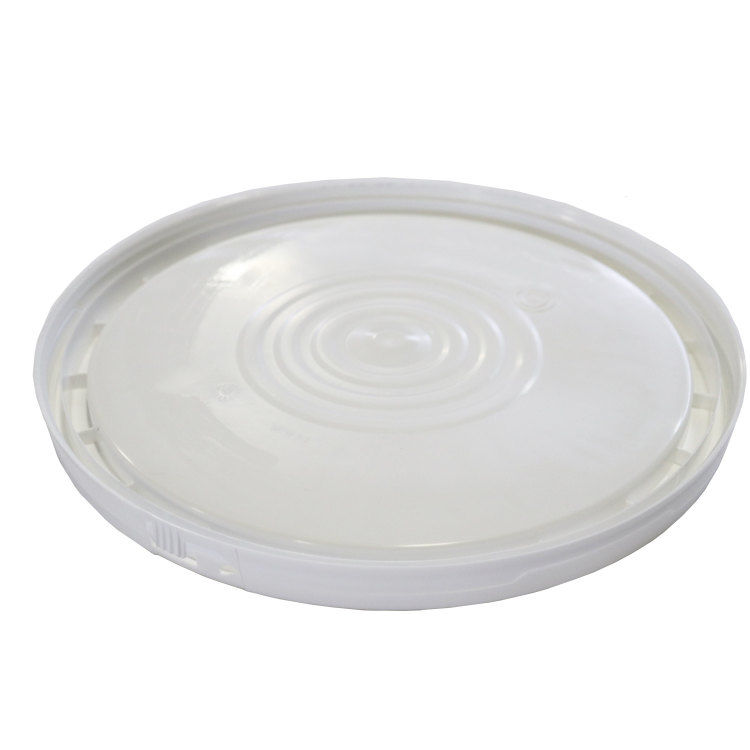 4-Gallon White HDPE Open Head Plastic Pail Cover. Pipeline Packaging