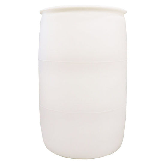 55 Gallon Natural HDPE Plastic Tight Head Drum, 2 x 2" Bung, UN Rated. Pipeline Packaging