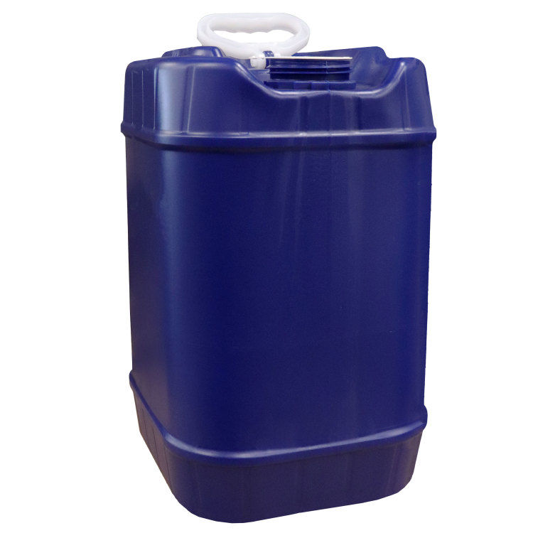 20 Liter Dark Blue HDPE Plastic Square Tight Head Pail, 70 mm, 6 TPI, UN Rated. Pipeline Packaging