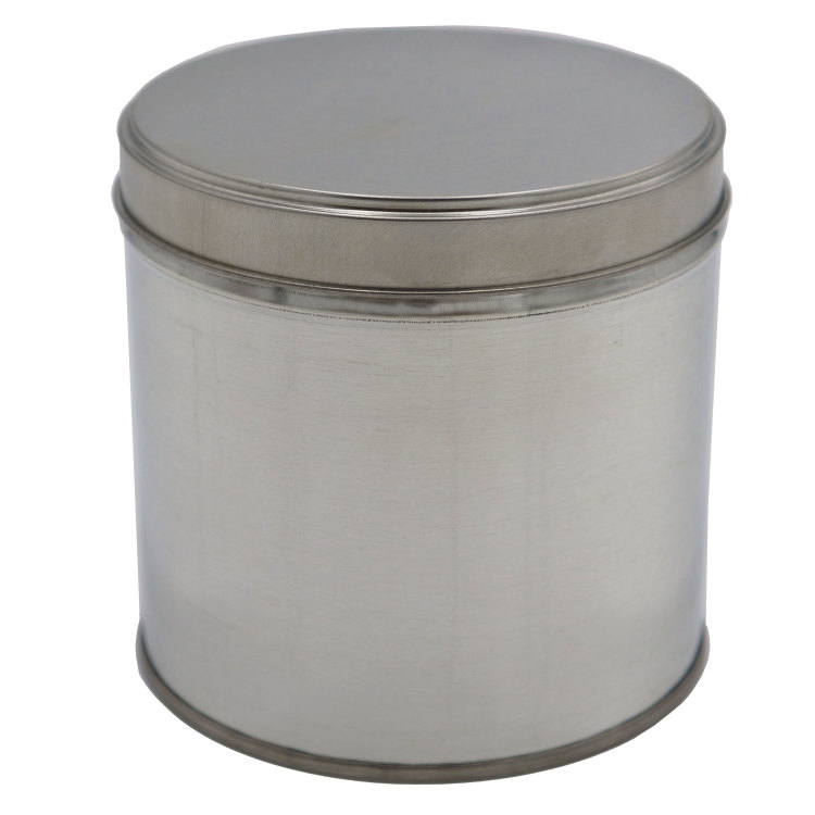 2 Pound Ink Tin Can, Unlined, w/ Slip Cover, 4 1/4" Diameter. Pipeline ...