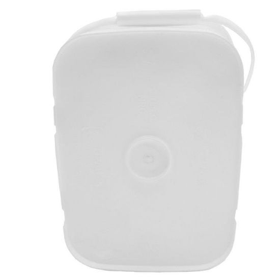 2 Gallon White HDPE EZ RoPak Stor Rectangle Plastic Pail w/ Plastic ...