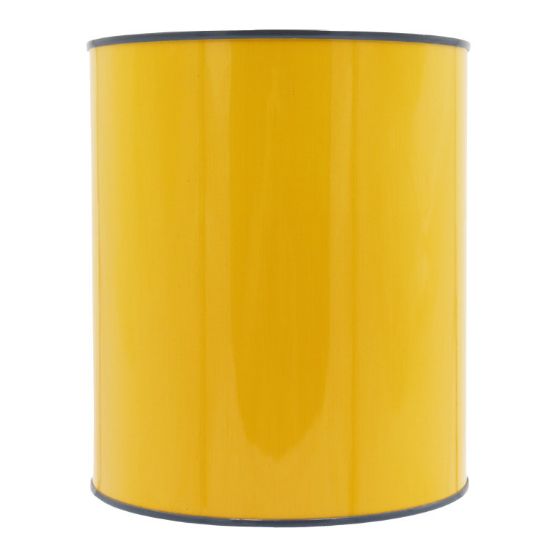 1 Gallon Yellow & Varnished Round Metal Paint Can, Gray Coated Ring ...