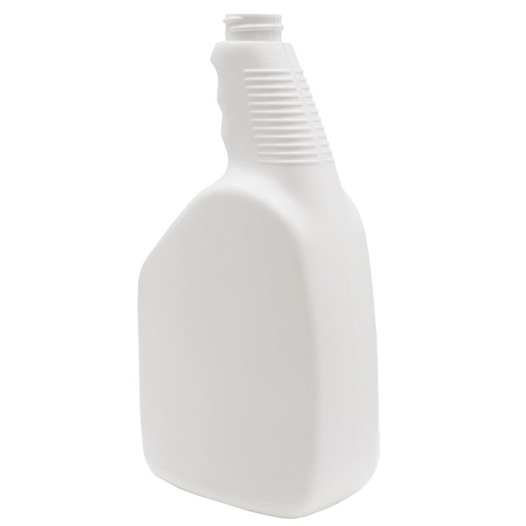 32 oz White/White HDPE Plastic Oval Pistol Grip Bottle, 55 Gram, 28-400 ...