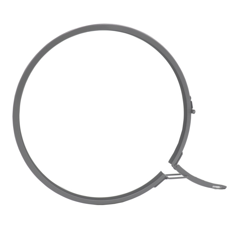 5 Gallon Gray Powder Coated Finish Leverlock Pail Ring for Tubular ...