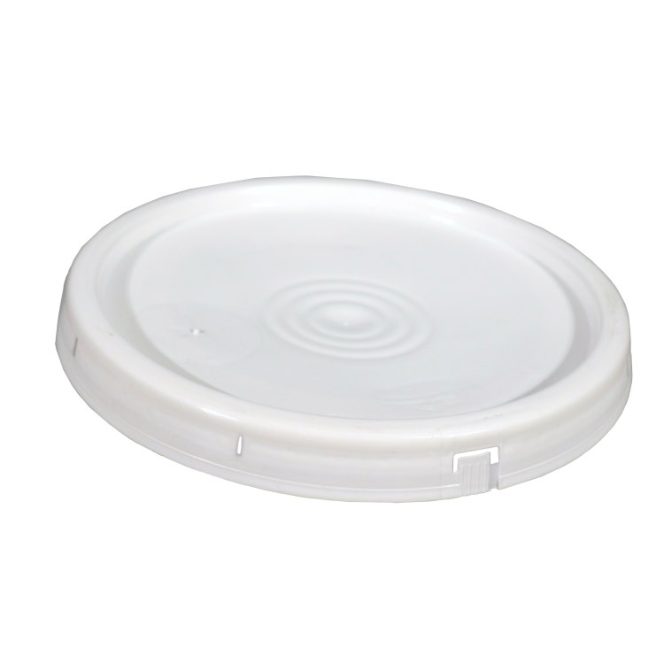 White HDPE Tear Tab Cover for 2 Gallon Pails. Pipeline Packaging