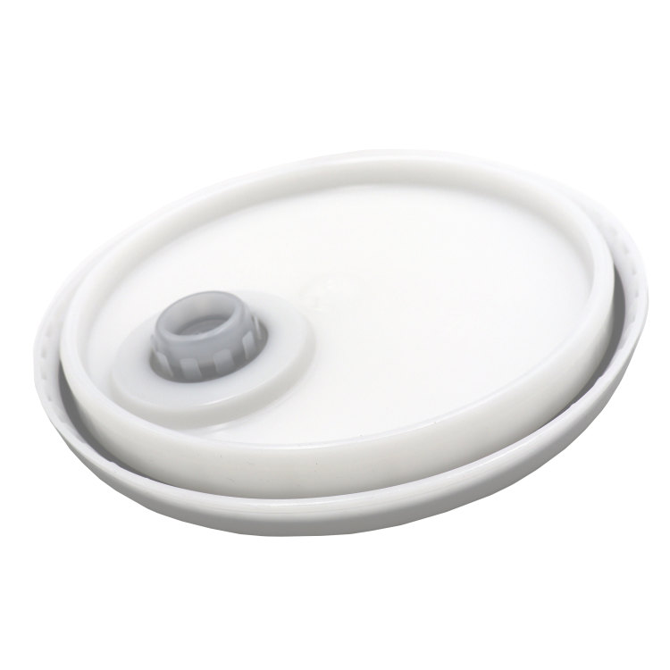 3.5-6 Gallon Natural HDPE Plastic Pail Cover, w/ Rieke Micro Porous ...