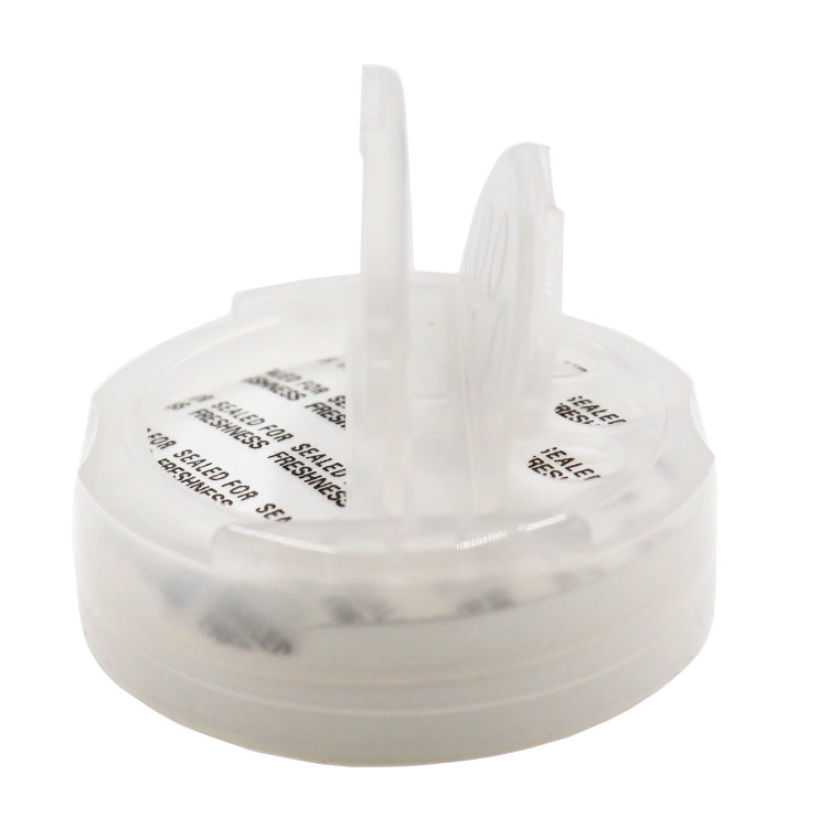 53 mm, 53-485 Natural PP Plastic Dual Flapper Cap, 3 Hole, .300 Pour ...
