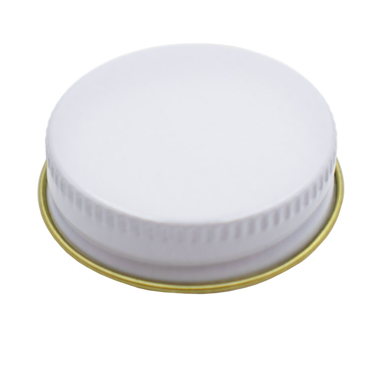 38-400 White Metal Screw Cap, Pulp & Poly Liner. Pipeline Packaging