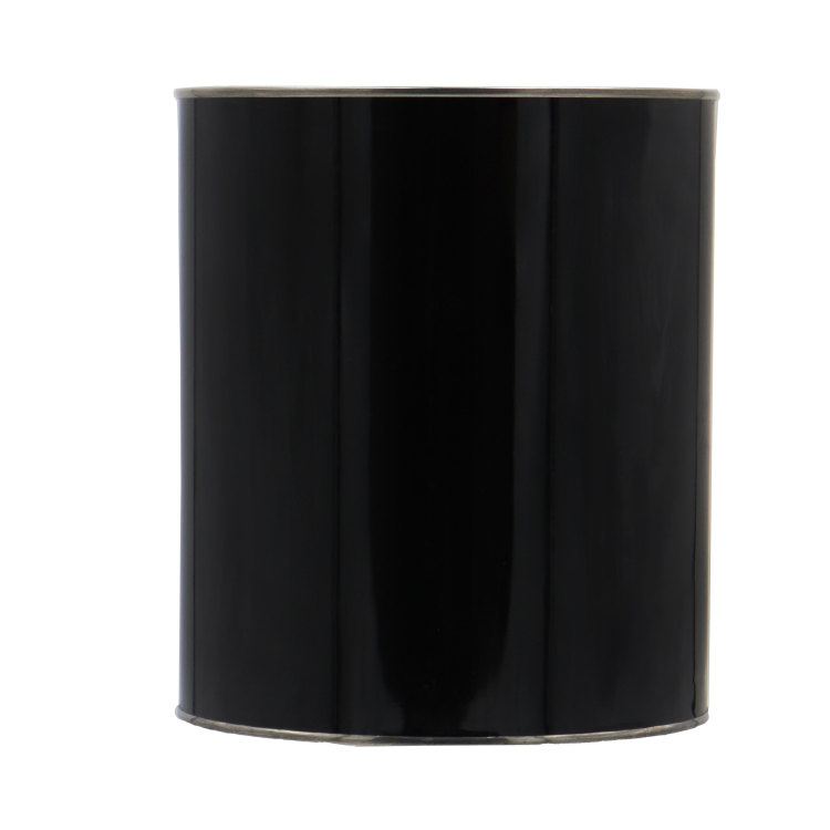 1 Gallon Metal Black Paint Can, 610 x 710, Unlined. Pipeline Packaging