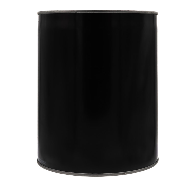 5 Gallon Black Steel Tight Head Pail, Rust Inhibited, Rieke Prep w ...