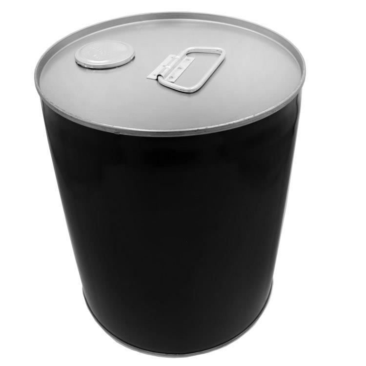 5 Gallon Black Steel Tight Head Pail, Rust Inhibited, Rieke Prep w ...