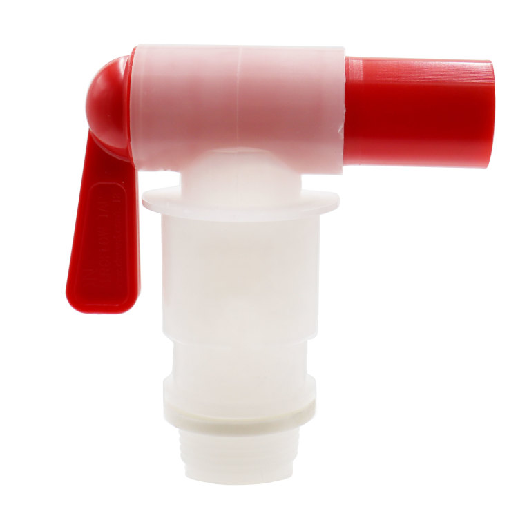 Red/Natural Smooth Side Faucet Plastic PP/HDPE 3/4" Aeroflow Tap ...