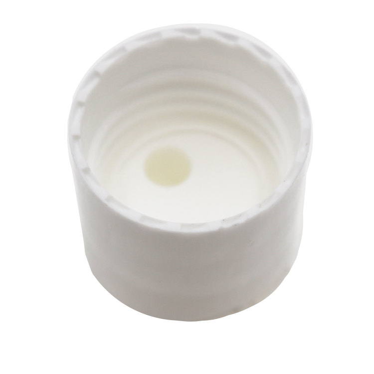 24mm, 24-410 White PP Plastic Small Disc Top Cap, .308 Orifice ...