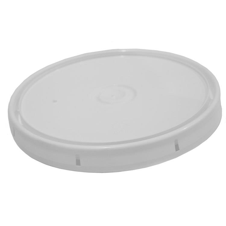 2 GALLON WHITE HDPE ROUND COVER. Pipeline Packaging