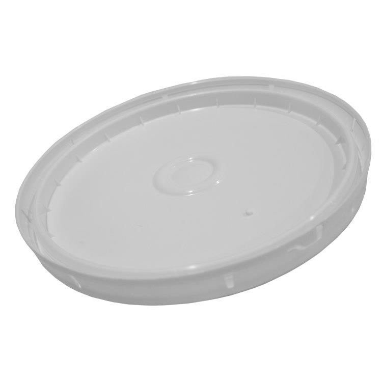 2 GALLON WHITE HDPE ROUND COVER. Pipeline Packaging