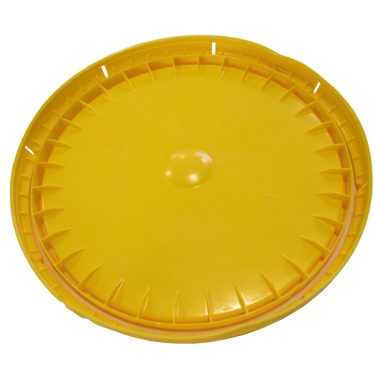 3.5-6-Gallon Yellow HDPE Plastic Pail Cover. Pipeline Packaging