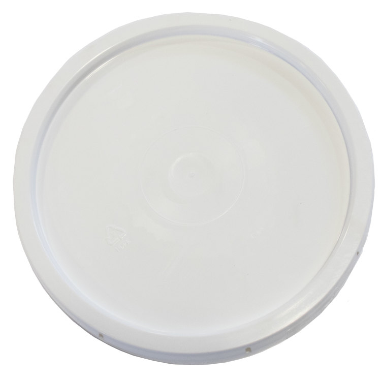 1 Gallon Ivory White HDPE Plastic Pail Cover. Pipeline Packaging