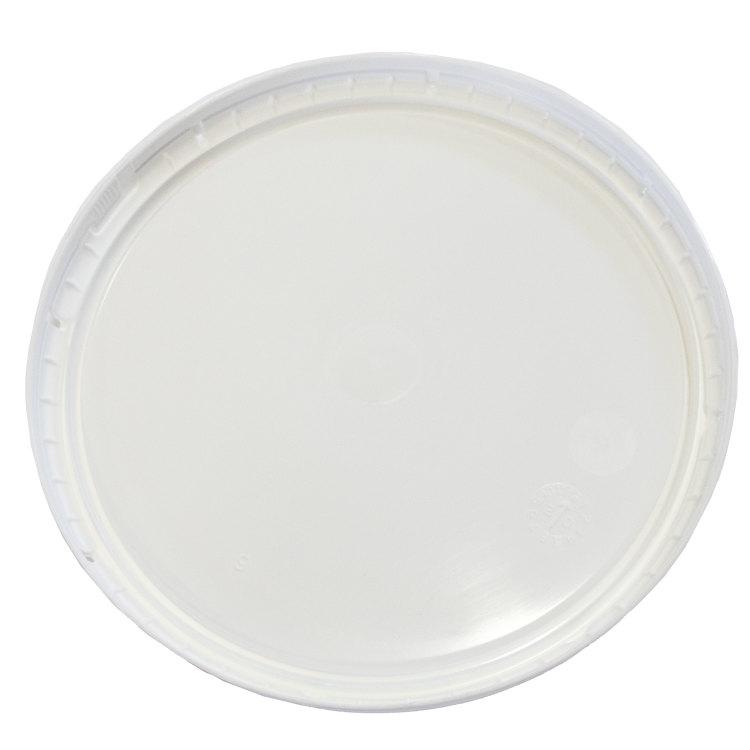 1 Gallon Ivory White HDPE Plastic Pail Cover. Pipeline Packaging