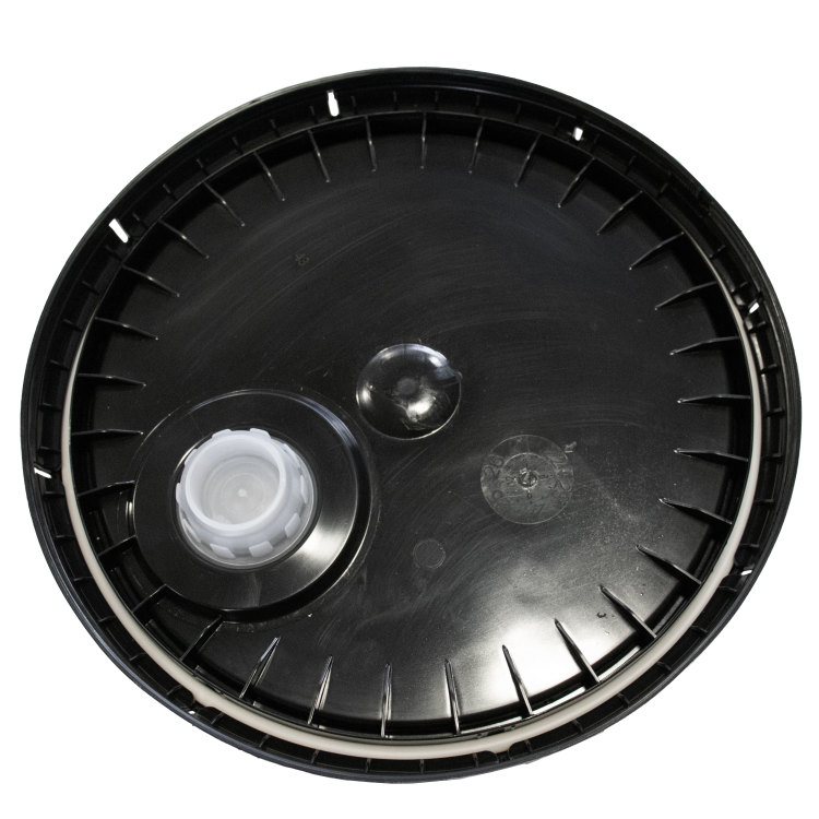 3.5-6 Gallon Black HDPE Plastic Pail Cover, Rieke Flex Spout. Pipeline ...