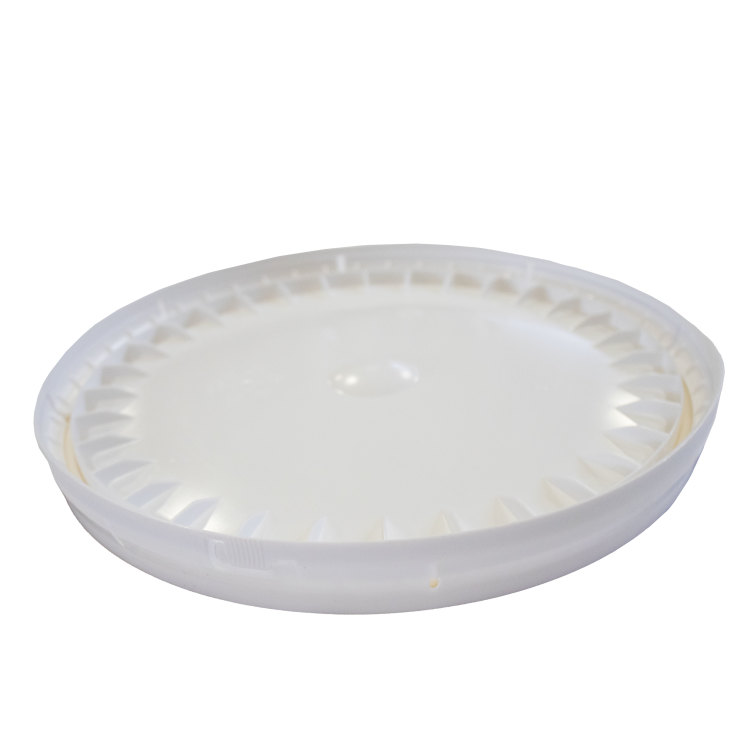 5-Gallon Ivory White HDPE Plastic Pail Cover. Pipeline Packaging