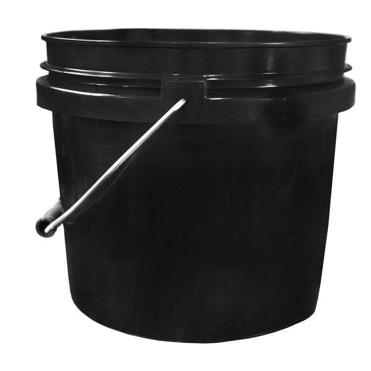 1-Gallon HDPE Plastic Open Head Pail, w/ Metal Bail. Pipeline Packaging