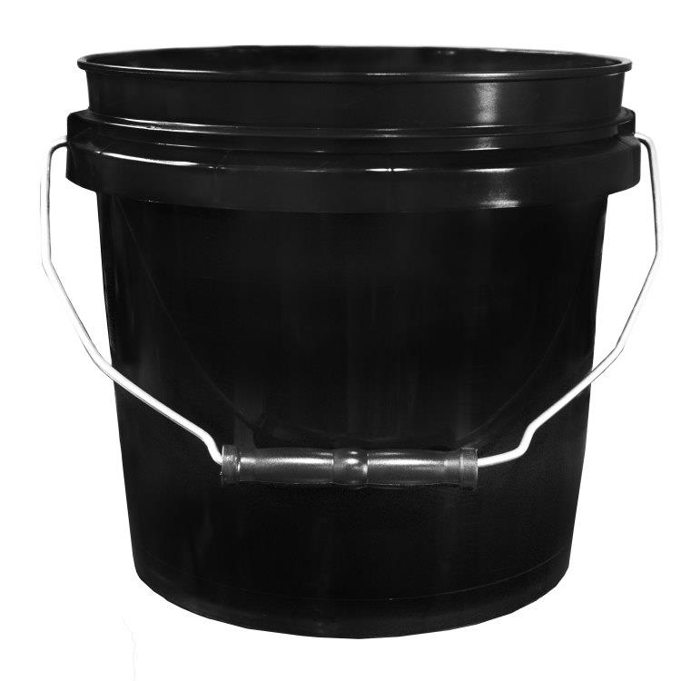1-Gallon HDPE Plastic Open Head Pail, w/ Metal Bail. Pipeline Packaging