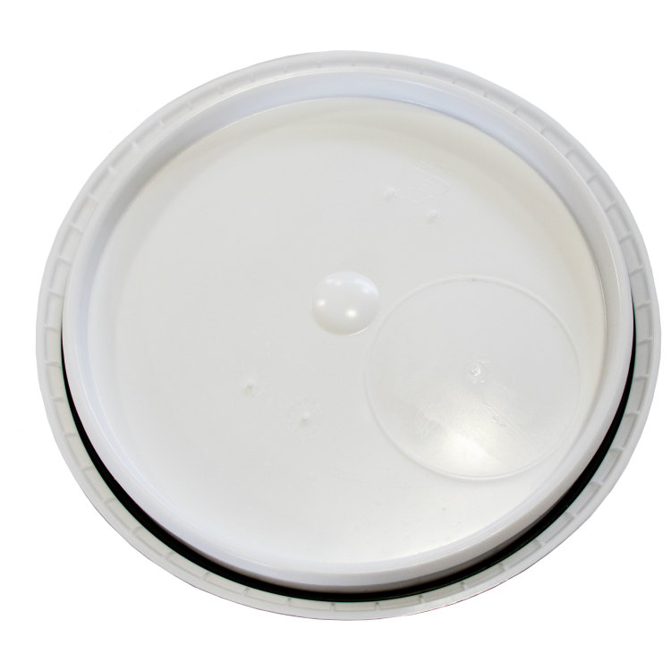 3.5-6 Gallon White HDPE Cover, EPDM Gasket, UN Rated. Pipeline Packaging