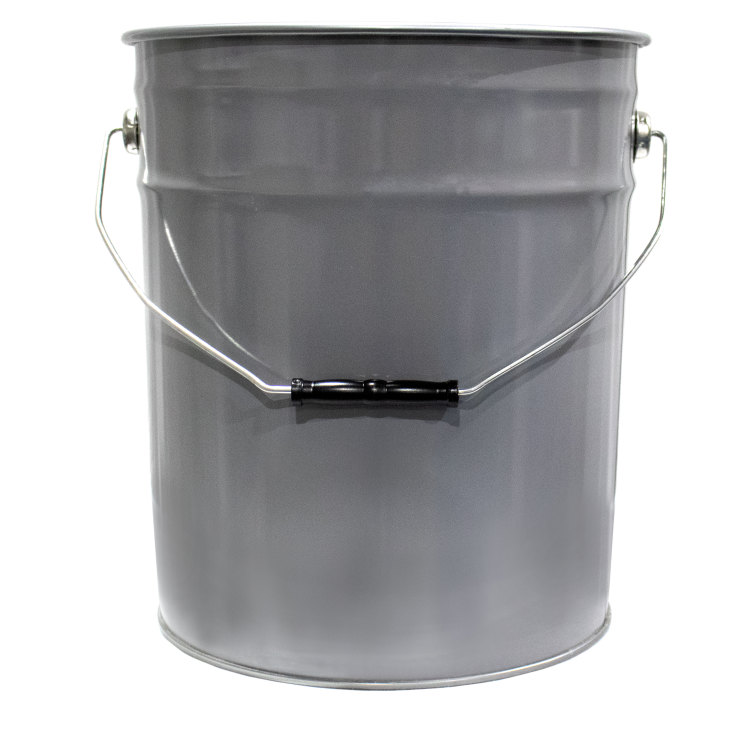 5 GALLON GRAY STEEL OPEN HEAD PAIL, RUST INHIBITED, UN RATED. Pipeline ...