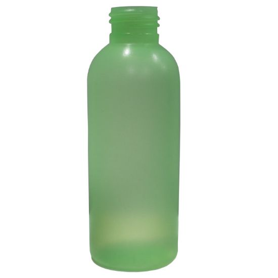 2 OZ GREEN LDPE BULLET ROUND BOTTLE, 24-410 NECK, UNFLAMED. Pipeline ...
