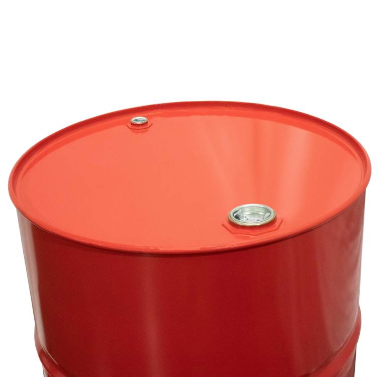 55 Gallon Red Steel Tight Head Drum, L-5X Olive Drab Phenolic Lining ...