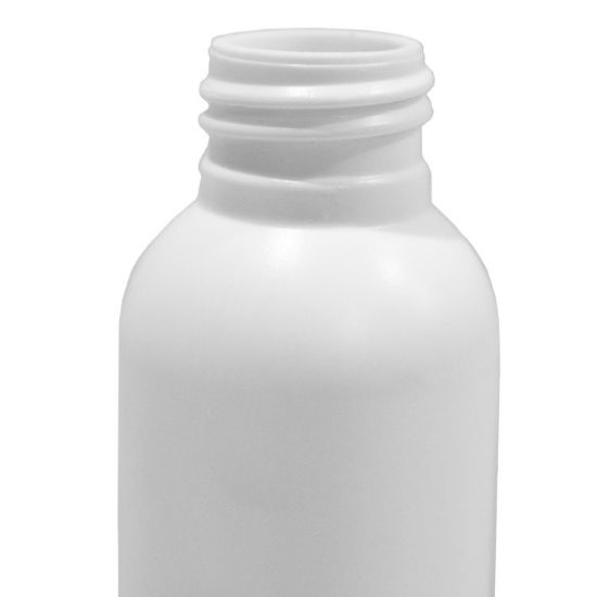 4 OZ WHITE HDPE SLIM ROUND BULLET BOTTLE, 24-410 NECK FINISH, UNFLAMED ...