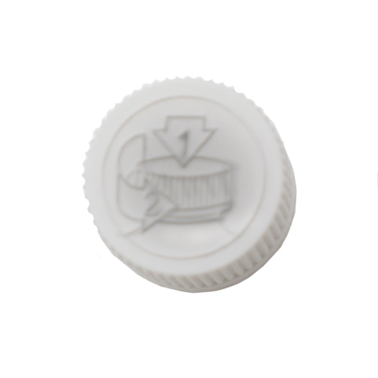 24-400 White PP Plastic Child Resistant Cap, Plain Heat Seal Liner for ...