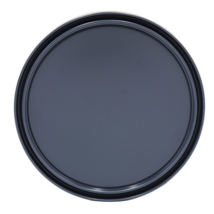 1 Gallon Metal Round Paint Can Cover, Gray Epoxy Lined. Pipeline Packaging