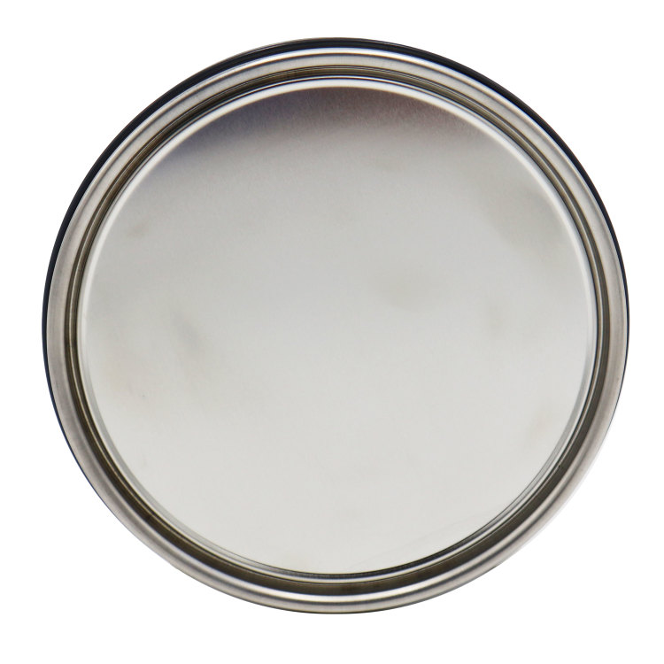 1 Gallon Metal Round Paint Can Cover, Gray Epoxy Lined. Pipeline Packaging