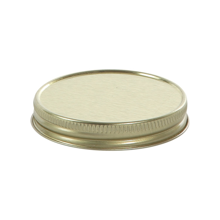 63-400 Gold Metal Continuous Thread Cap w/ Plastisol Liner , No Button ...