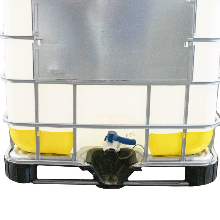 275 GALLON RECONDITIONED IBC TOTE, NATURAL BOTTLE, 6" FILL CAP, 2" PLUG ...