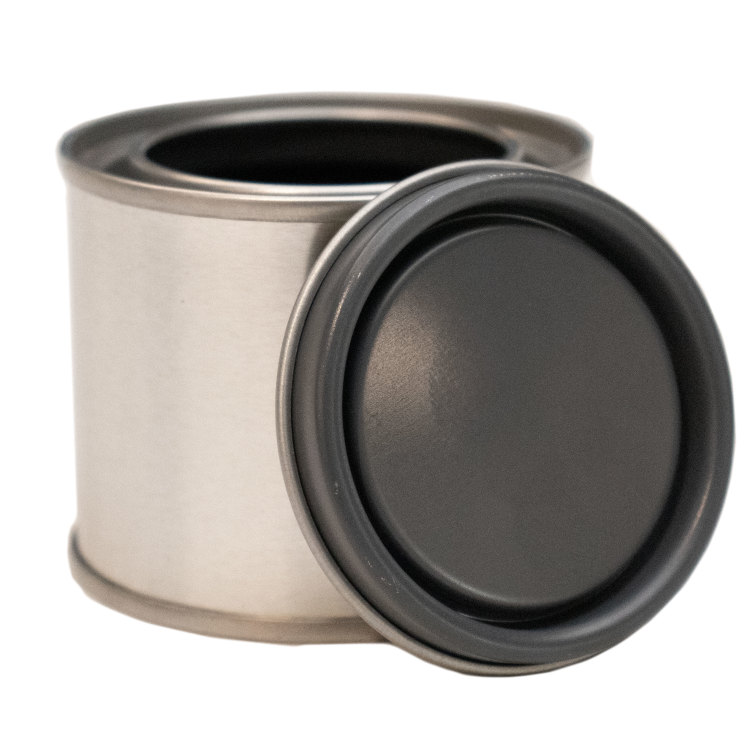 1/4 Pint Metal Paint Can w/ Plug, Gray Epoxy Phenolic Lined. Pipeline ...
