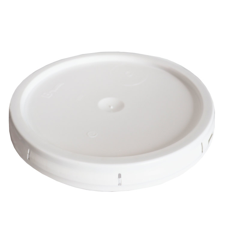 3.5-7 Gallon White HDPE Plastic Pail Cover, Tear Tab w/ Gasket, Food ...