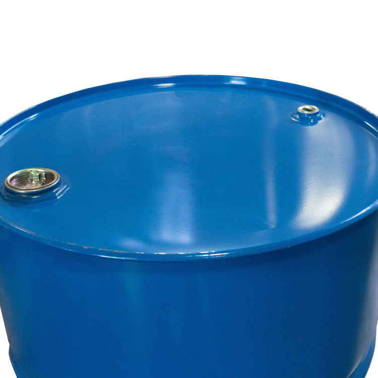 55 Gallon Chevron Blue Steel Tight Head Drum, Unlined, 2" & 3/4" Tri ...