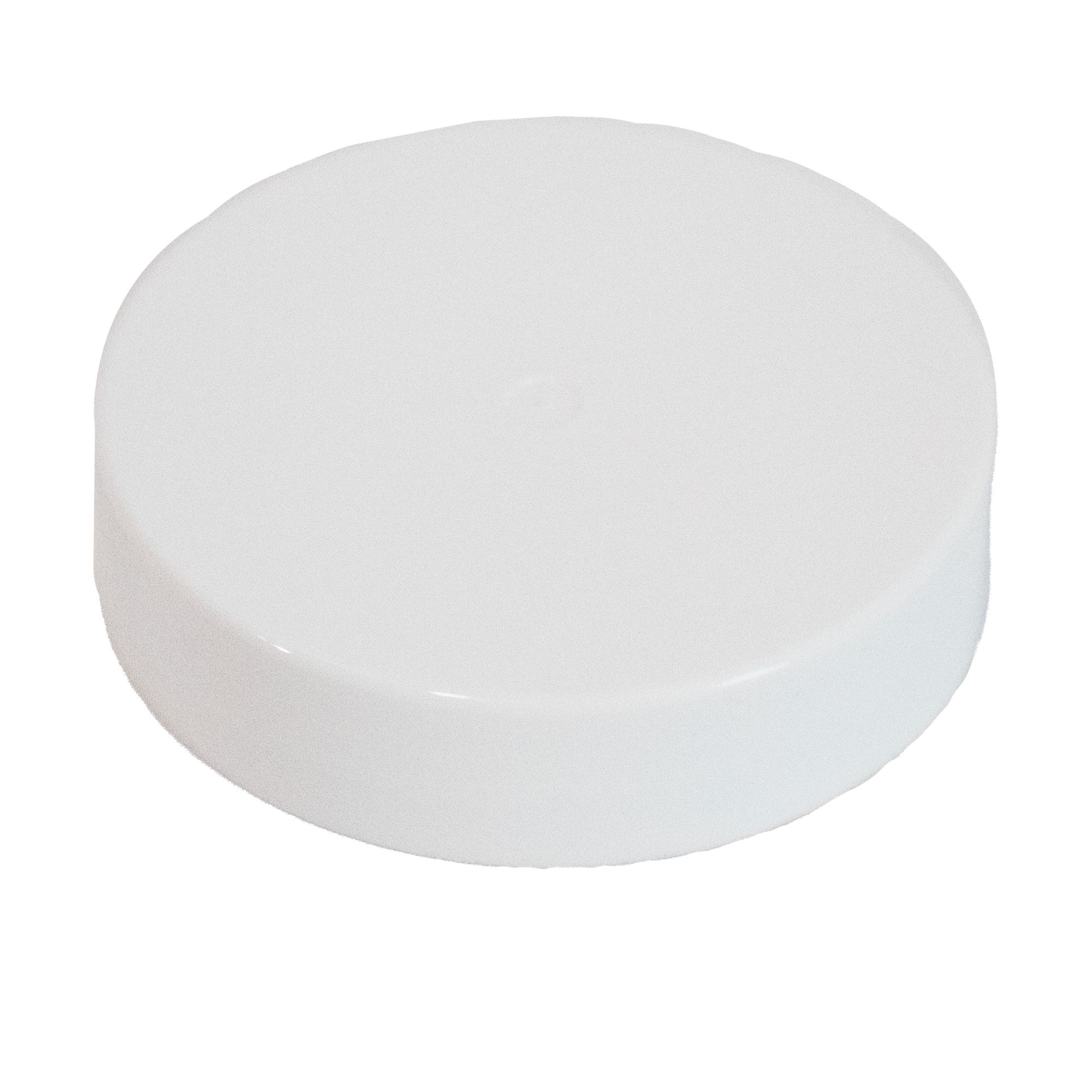 45 mm 45-400 White PP Plastic Smooth Top Cap, Smooth Sides with F217 ...