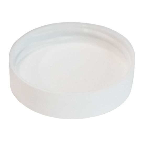 45 mm 45-400 White PP Plastic Smooth Top Cap, Smooth Sides with F217 ...