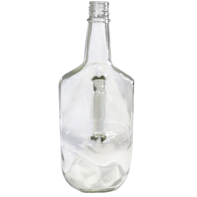 1.75 Liter Flint Glass Classic Handle Bottle, 33-360 Neck Finish ...