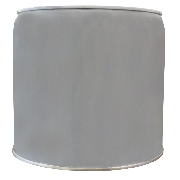 3.5 Gallon Gray Steel Tight Head Pail, Green Phenolic Lining, Rieke ...